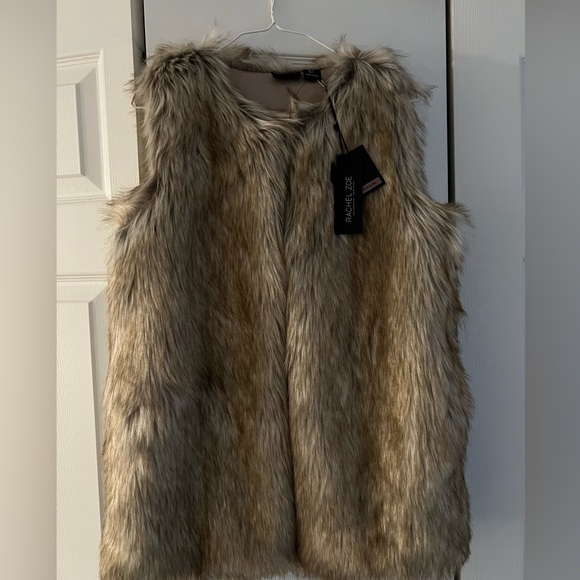 Rachel Zoe | Jackets & Coats | Rachel Zoe Faux Fur Vest Nwt | Poshmark